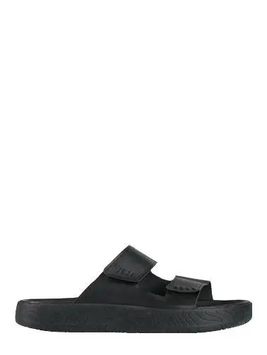 VEJA Pebbled-leather Sandals - Black