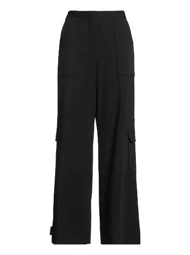 GANNI Cargo Pants In Viscose Blend - Black
