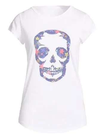 Zadig&Voltaire Cotton Modal Skull Print T-shirt - White