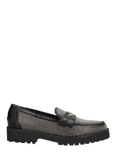 Zadig&Voltaire Leather Loafers With Stud Embellishments - Black