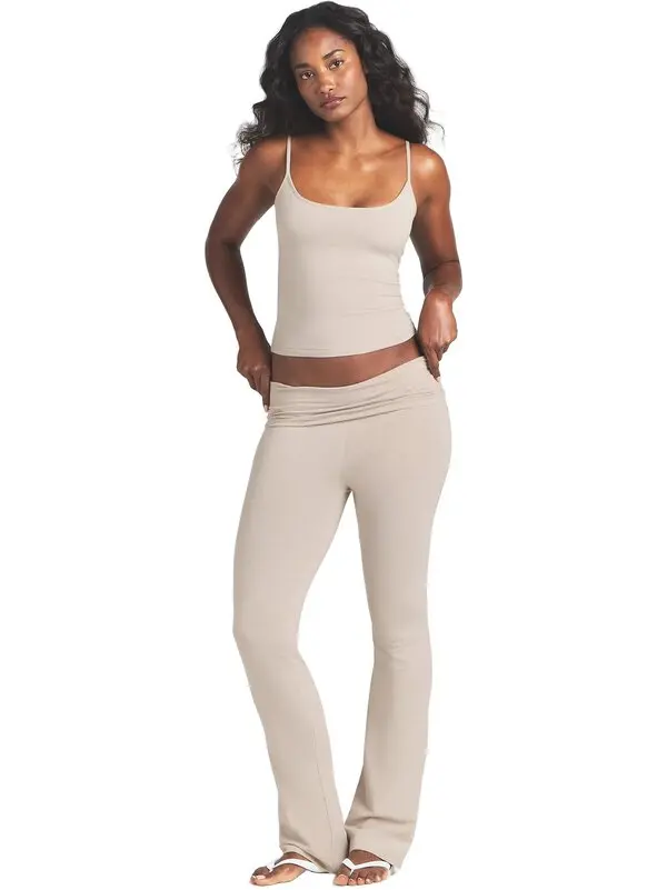 SKIMS Cotton Jersey Scoop Neck Cami Top - Stone
