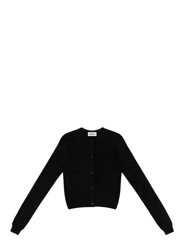 AREA Crystal-embellished Cardigan - Black