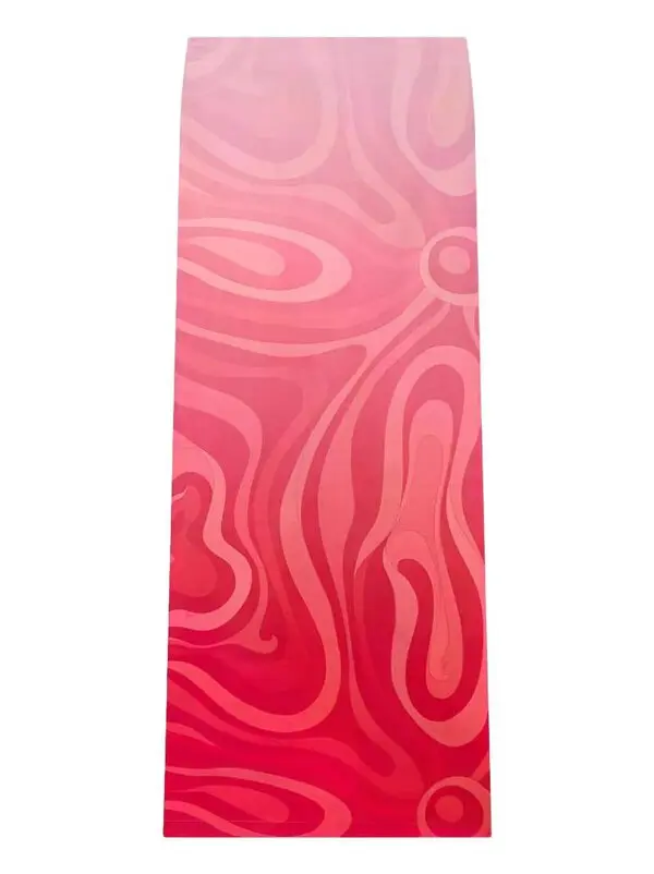 Emilio Pucci Marmo Dégradé Print Popeline Skirt - Red