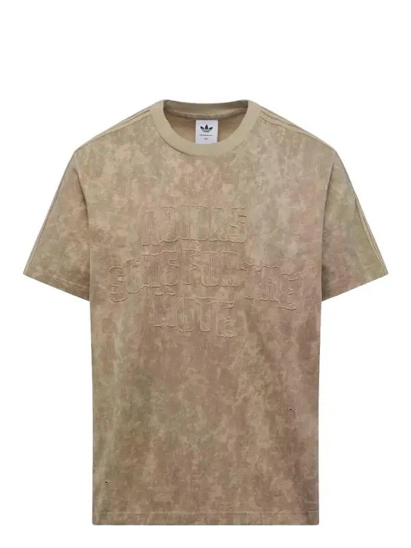 SONG FOR THE MUTE X Adidas Adi006 Bleached-effect T-shirt - Neutrals