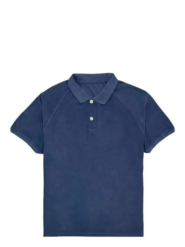 FORTELA Brody Terry Raglan Polo Shirt - Blue
