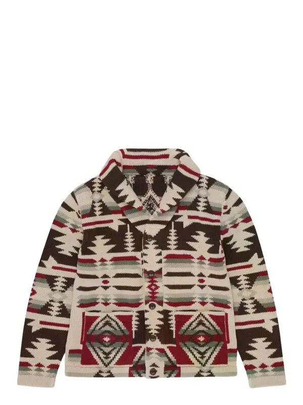 FORTELA Wyoming Patterned Cardigan - Neutrals