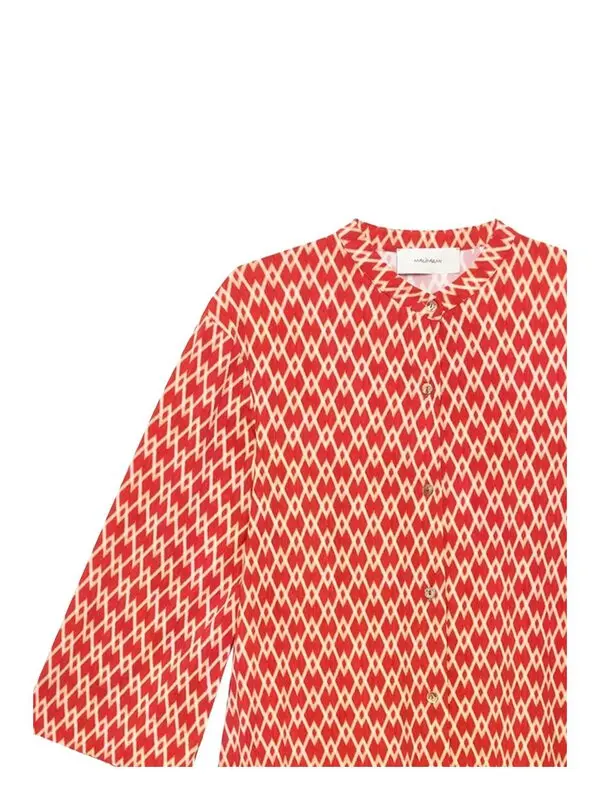 Malìparmi Geometric Print Kaftan - Red