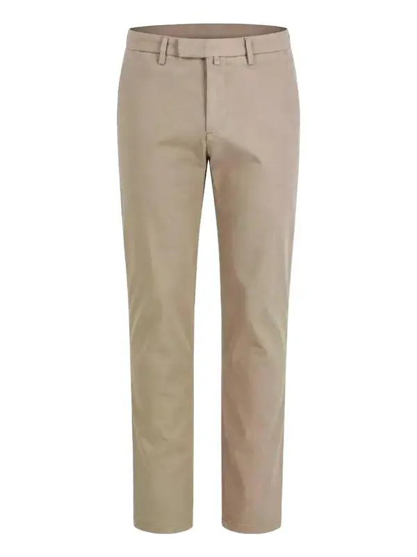 BRIGLIA 1949 Brushed Cotton-blend Trousers - Neutrals