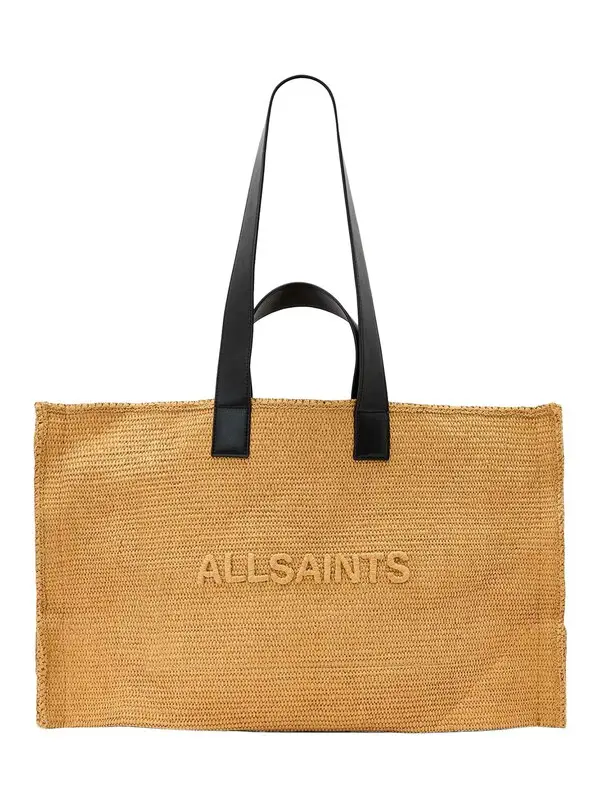ALLSAINTS Reversible Paper Tote Bag - Brown
