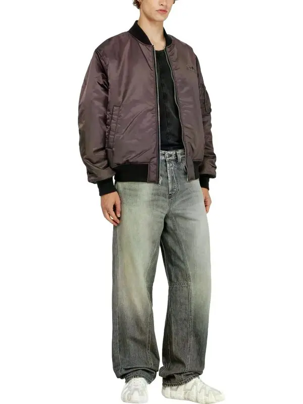 DIESEL® D-macro Relaxed-fit Denim Jeans - Grey