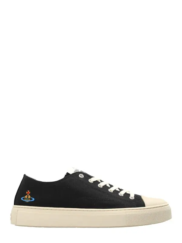 VIVIENNE WESTWOOD Low-top Canvas Sneakers - Black