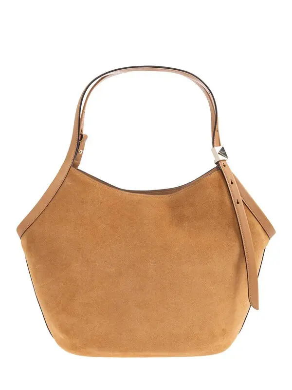 Kate Spade New York Deco Tulip" Suede Shoulder Bag - Beige