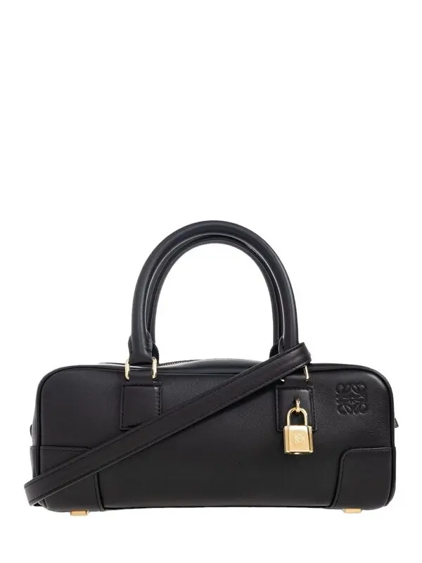 Loewe Amazona 23 Leather Handbag - Black