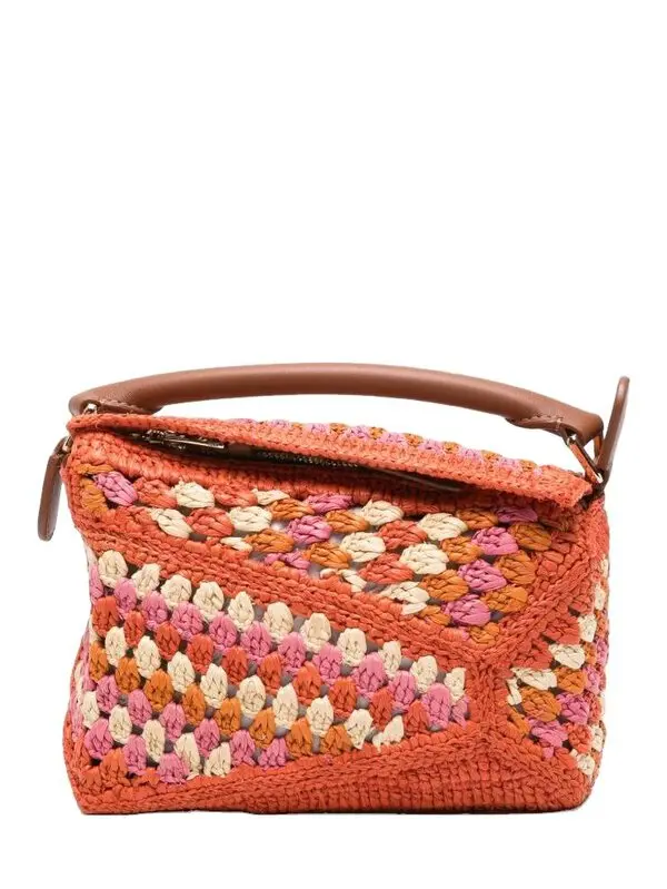 Loewe Raffia Mini Handbag - Orange