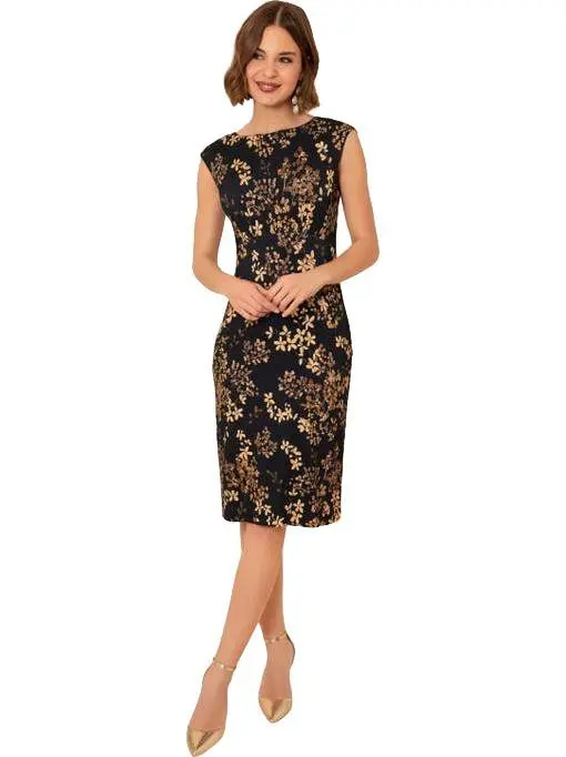 ALIE STREET LONDON Pippa Knee Length Dress - Golden Blossom