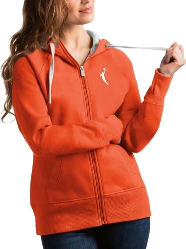 ANTIGUA Wnba Logowoman Victory Full-zip Hoodie - Orange