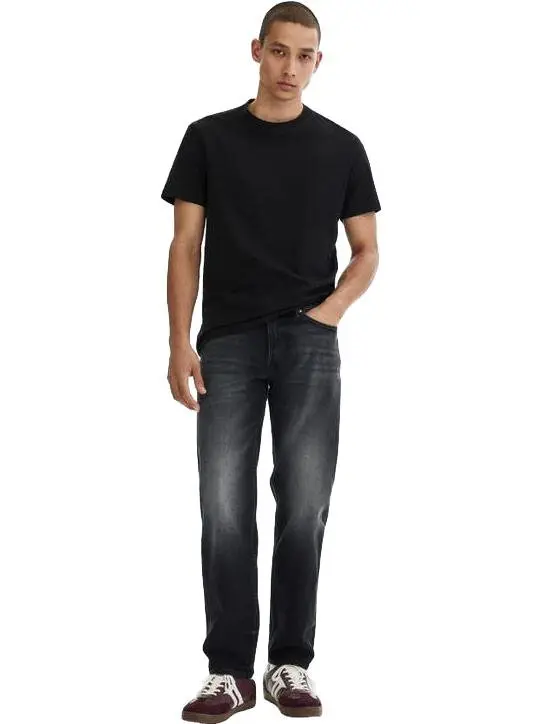 H&M Regular Fit Straight Leg Jeans - Black