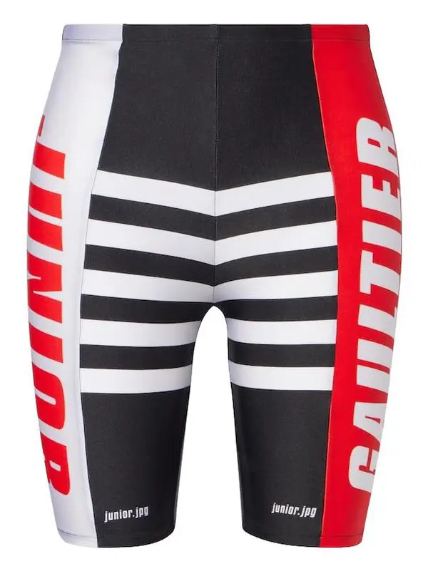 JEAN PAUL GAULTIER Logo Biker Shorts - Multicoloured
