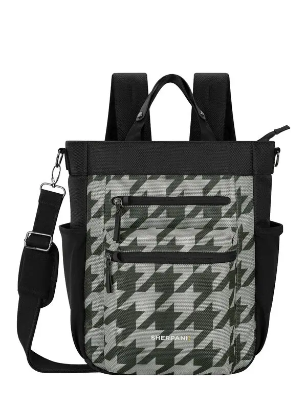 SHERPANI Soleil Convertible Anti-theft Backpack With Rfid Protection - Houndstooth