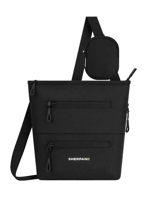 SHERPANI Sadie Lightweight Rfid Protection Crossbody Bag - Raven