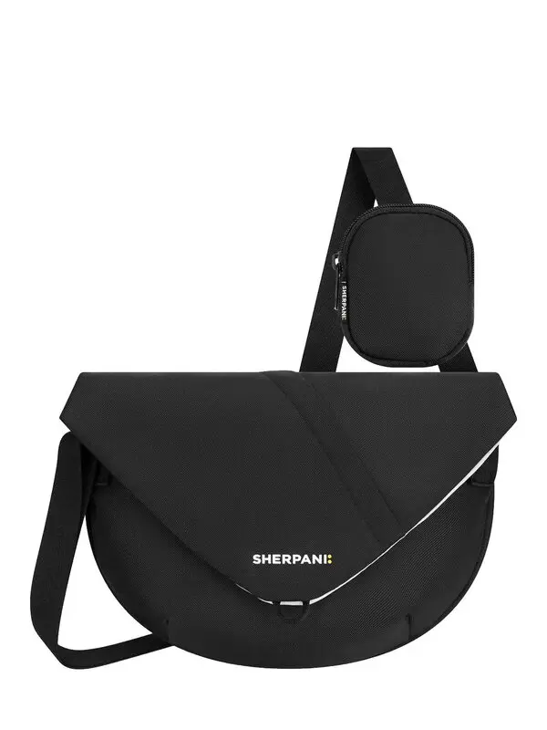 SHERPANI Milli Medium Crossbody Bag With Rfid Protection - Raven