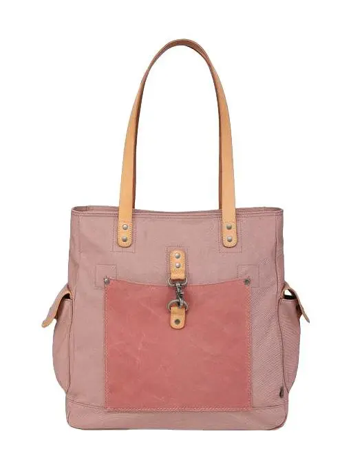 TSD BRAND Valley And Sky Spacious Adventure Tote - Pink