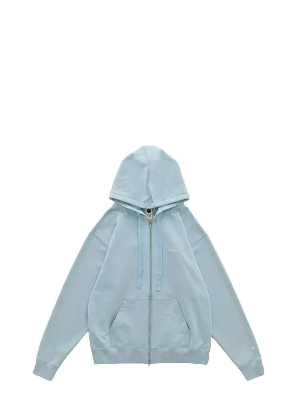 VOWELS Classic Zip Hoodie - Light Blue