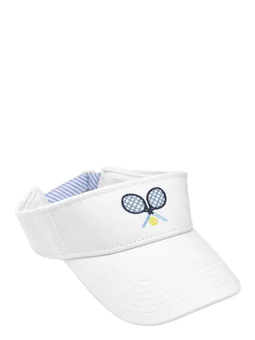 BITS & BOWS Tennis Rackets Visor - White