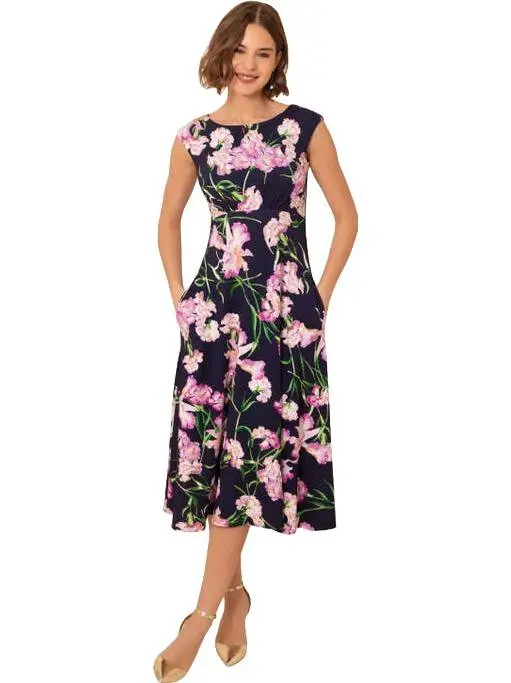 ALIE STREET LONDON Luna Midi Dress - Midnight Blossom