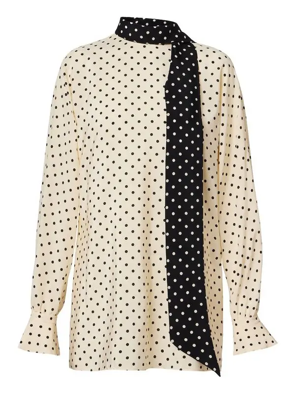 Valentino Garavani Silk Crêpe De Chine Blouse - White