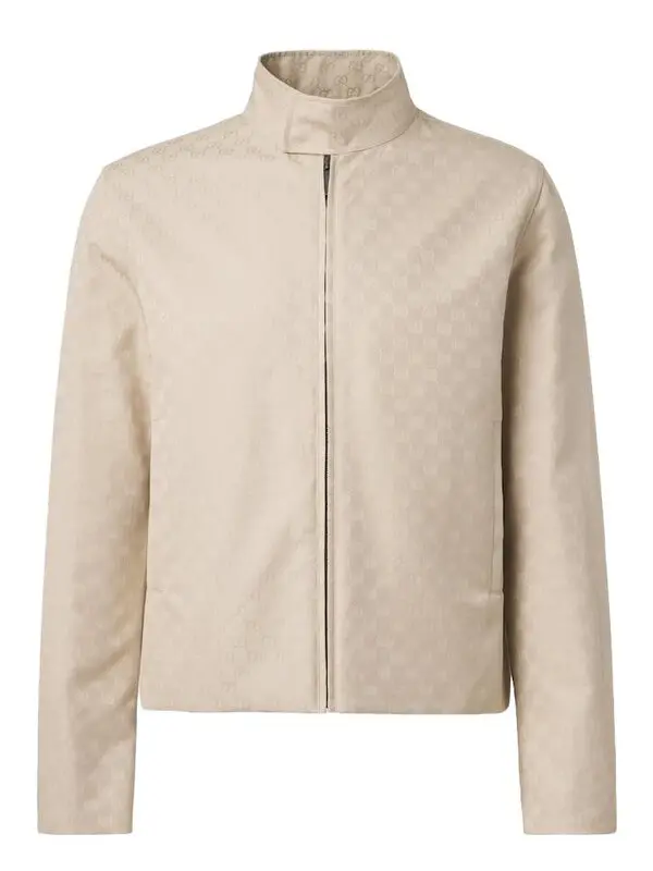 Gucci Gg Canvas Cotton Jacket - Beige