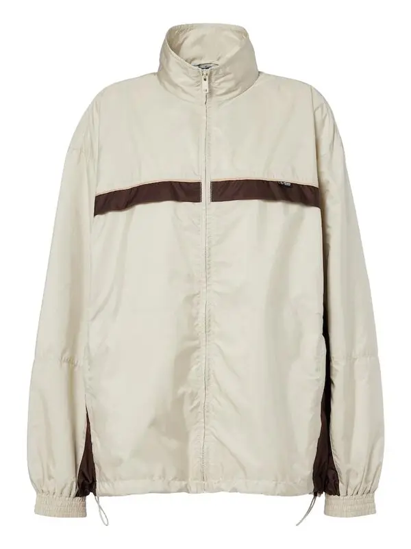 Prada Re-nylon Track Jacket - Beige