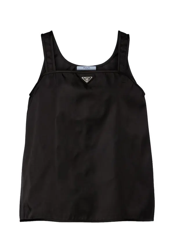 Prada Recycled Polyamide Logo Top - Black