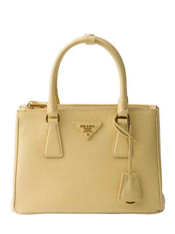 Prada Galleria Small Saffiano Leather Bag - Yellow