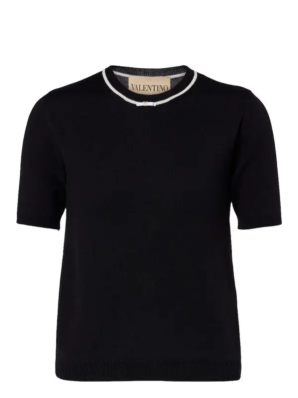 Valentino Garavani Virgin Wool Crewneck Sweater - Black