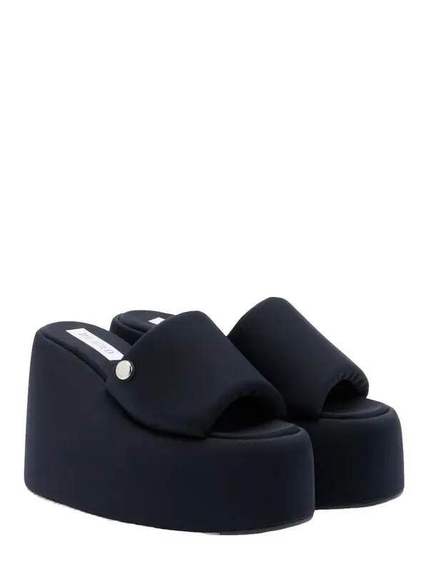 Attico Mochi Platform Slides - Black