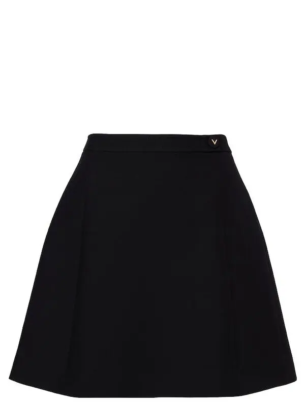 Valentino Garavani Crepe Couture Miniskirt - Black