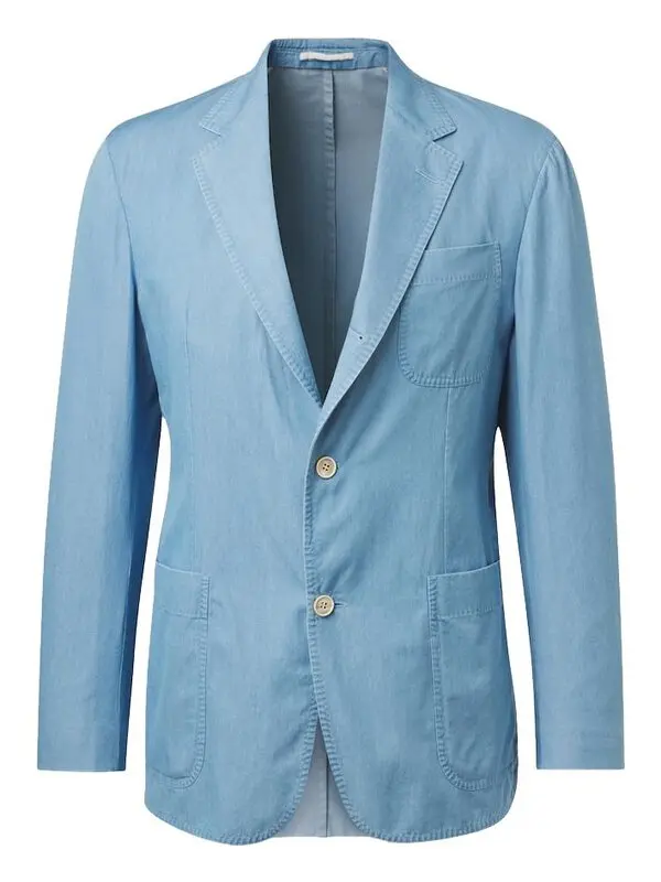 Dunhill Cotton Suit Jacket - Blue