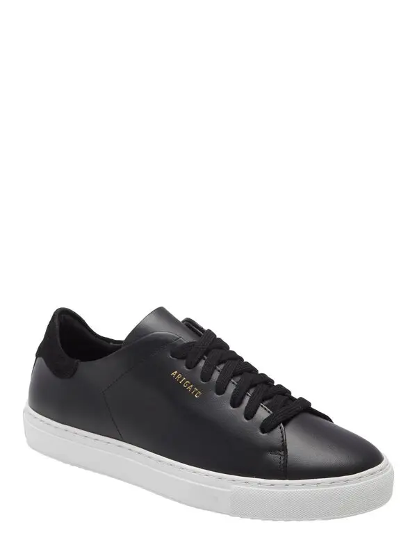Axel Arigato Clean 90 Leather Lace-up Sneakers - Black