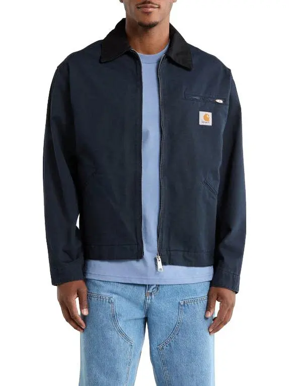 Carhartt Work In Progress Organic Cotton Canvas Chore Jacket - Deep Night/black
