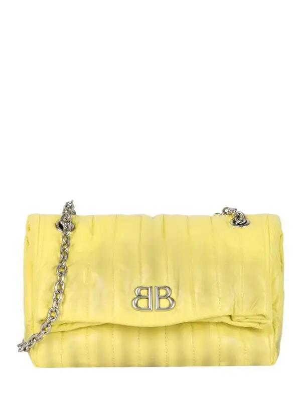 Balenciaga Monaco Small Chain Bag - Citrus