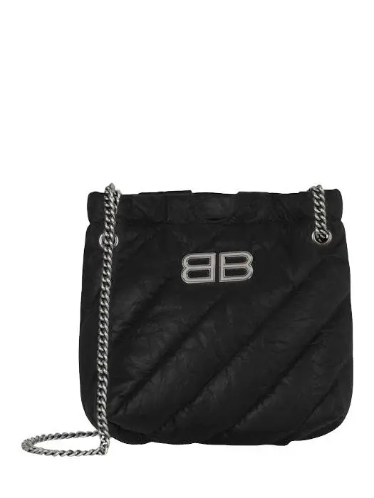 Balenciaga Quilted Crush Tote Bag - Black