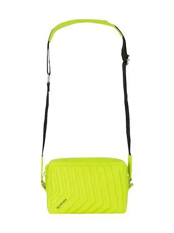 Balenciaga Car Leather Camera Bag - Fluo Yellow