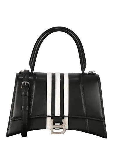 Balenciaga X Adidas Small Hourglass Top Handle Bag - Black/optic White