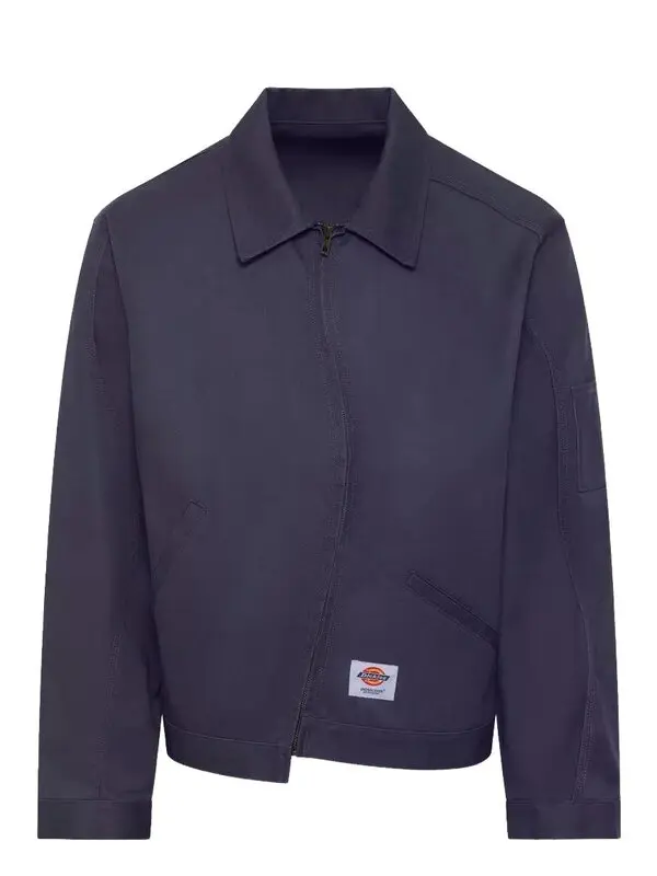 Undercover X Dickies Curved-zip Shirt Jacket - Blue