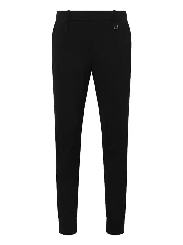 WOOYOUNGMI Tailored Trousers With Elasticated Cuffs - Black