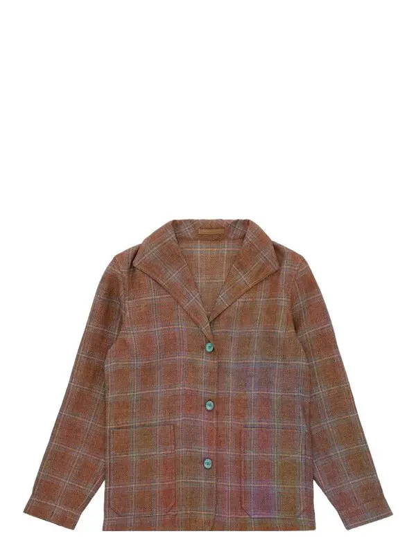 FORTELA Scotland Checkered Jacket - Brown