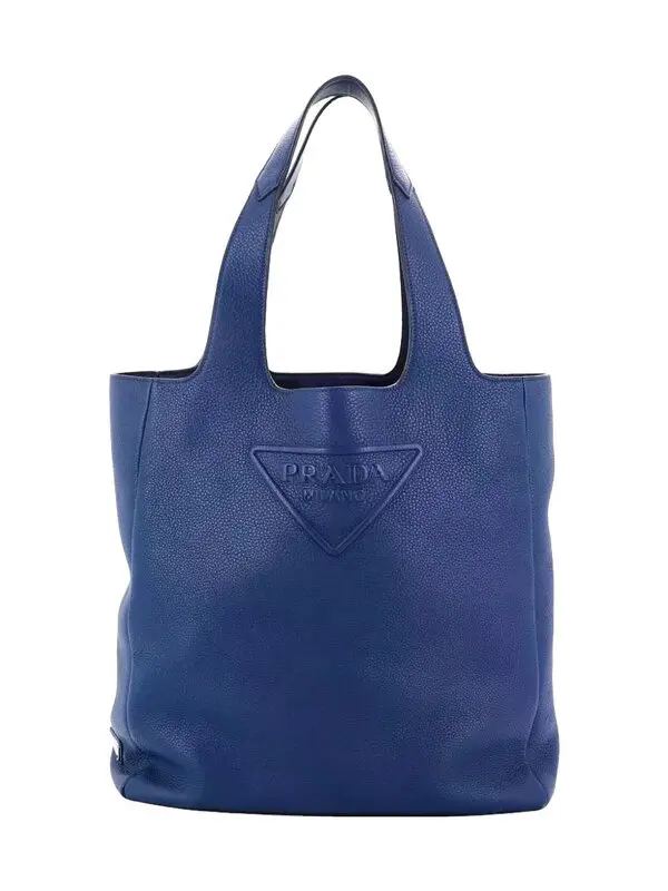 Prada Large Open Tote Bag - Blue