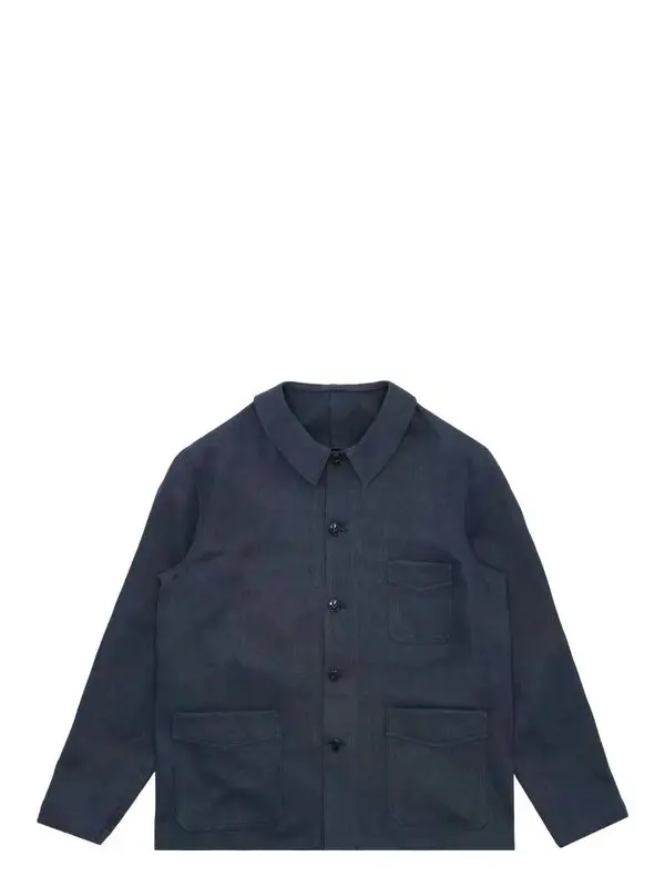FORTELA Boulevard Patch-pocket Shirt Jacket - Blue