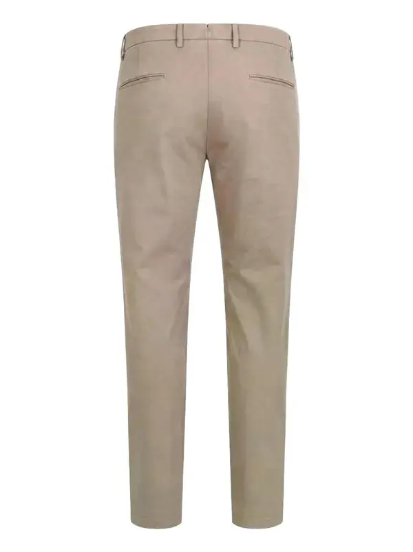 BRIGLIA 1949 Sand Beige Brushed Cotton-blend Trousers - Neutrals